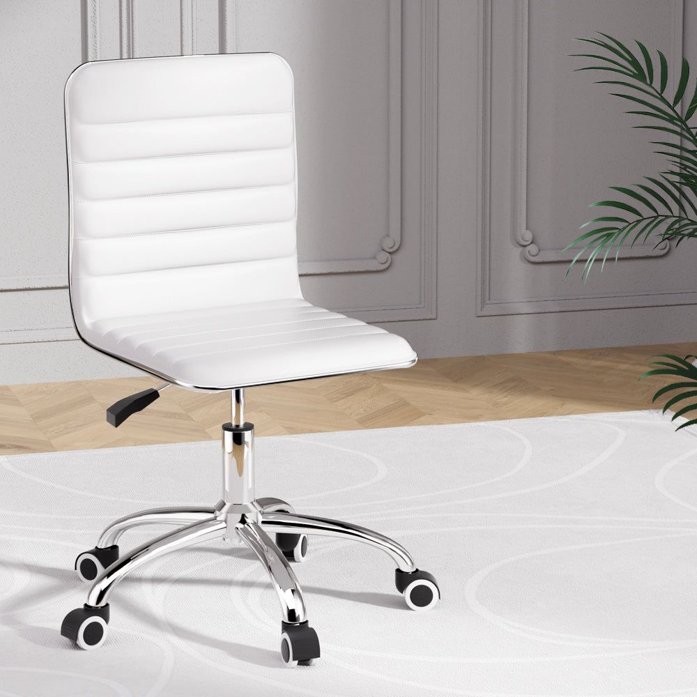 Artiss white office chair store
