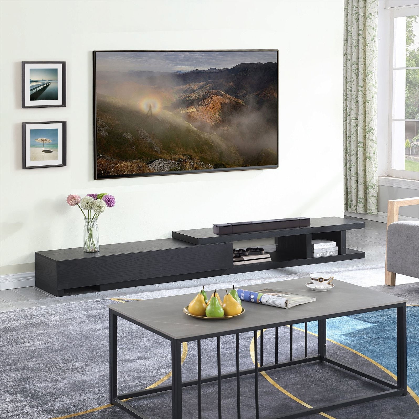 Conventry Extendable TV Unit 279cm, Black Oak by Criterion | HLS — Home ...