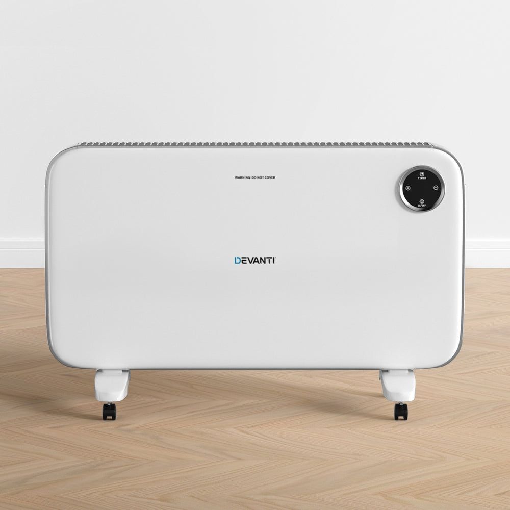 Devanti Electric Convection Heater White 2000W — Home Living Store