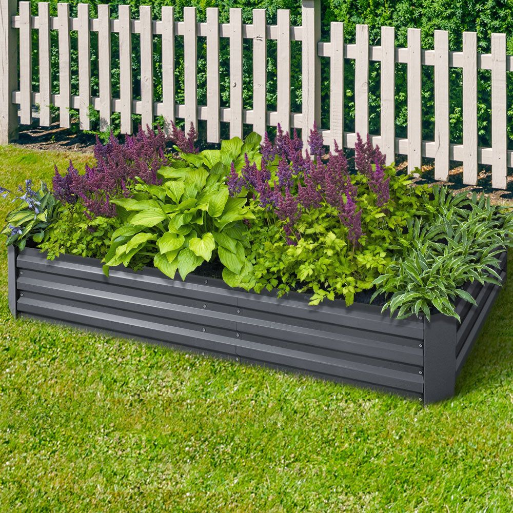 Greenfingers 2x Garden Bed 210x90cm Planter Box Raised Container Galva ...