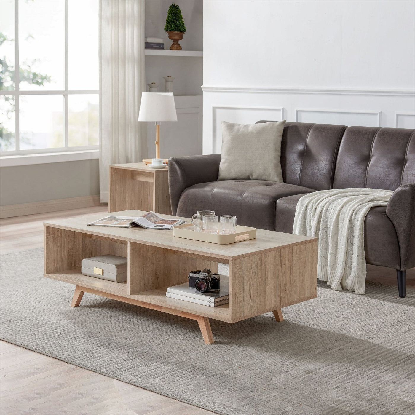 Metro Coffee Table Light Oak - Contemporary Elegance for Your Living ...