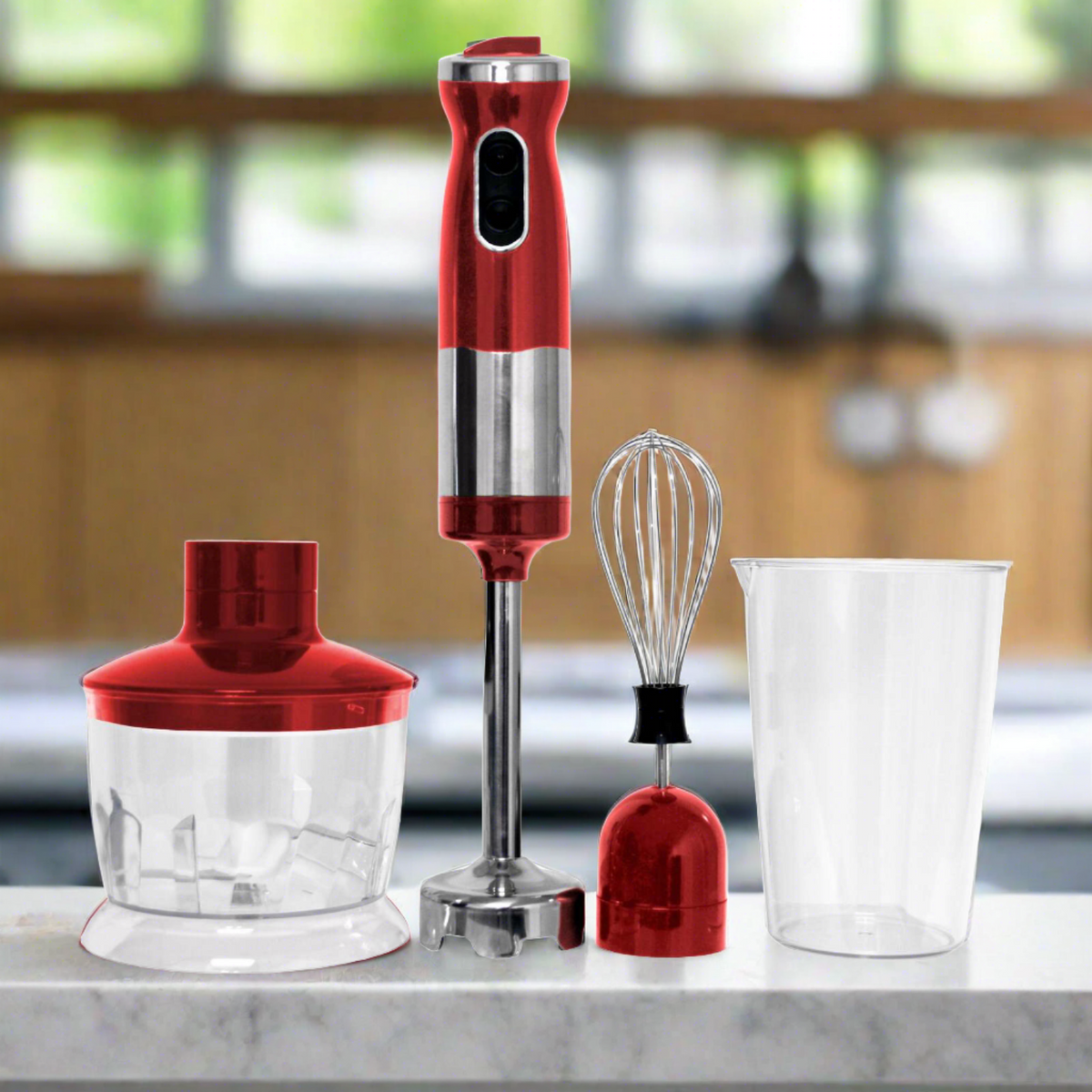 Electric Stick Blender Hand Blenders/Mixer 700ml Chopper - Red — Home ...