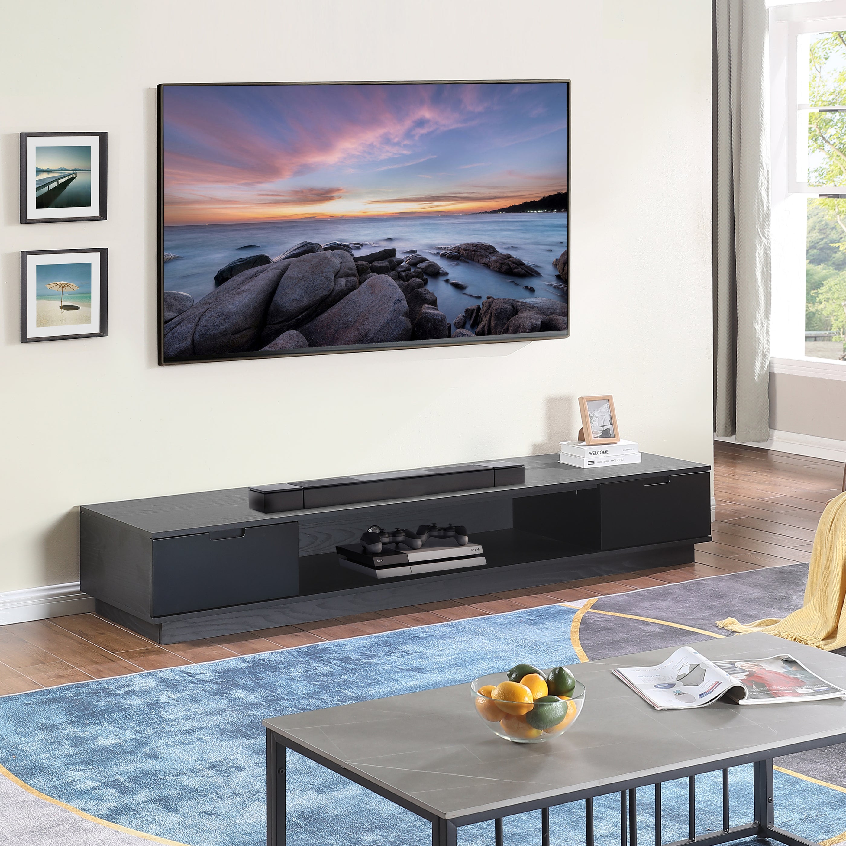 Rio Entertainment Center, TV Cabinet, Entertainment Unit 2200mm Low Li ...