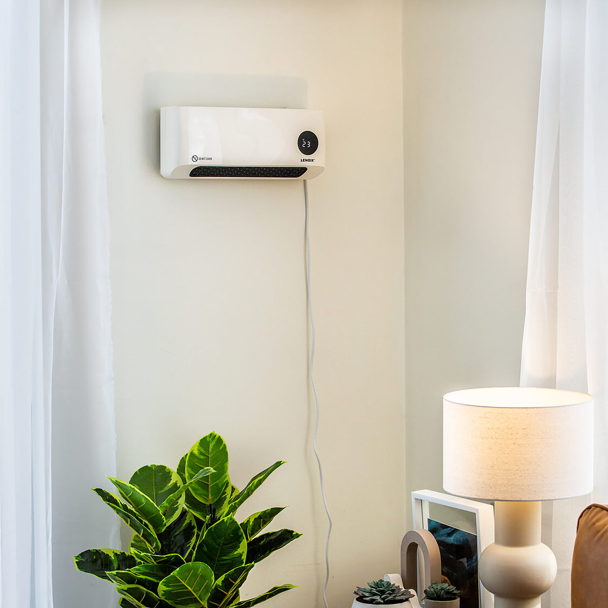 Wall-Mounted Heater & Fan with Remote Control — Home Living Store
